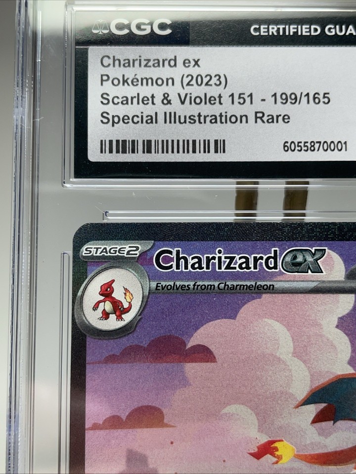 2023 Pokémon EN-151 Special Illustration Rare #199 Charizard Ex CGC 10 ...