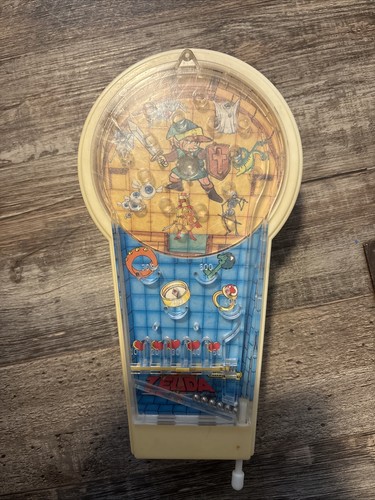 Nintendo Legend of Zelda BBI Twist-N-Shoot Handheld Pinball Game 1988 ...