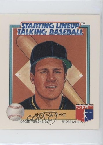 1988 Starting Lineup Talking Baseball Pittsburgh Pirates Andy Van Slyke ...