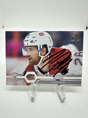 Jeff Petry Signed Autograph 2019-20 Upper Deck Card #52 Canadiens Red ...