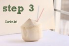 USA CocoDrill Coconut Opener Tool + Stainless Steel Straw Opening Coco ...