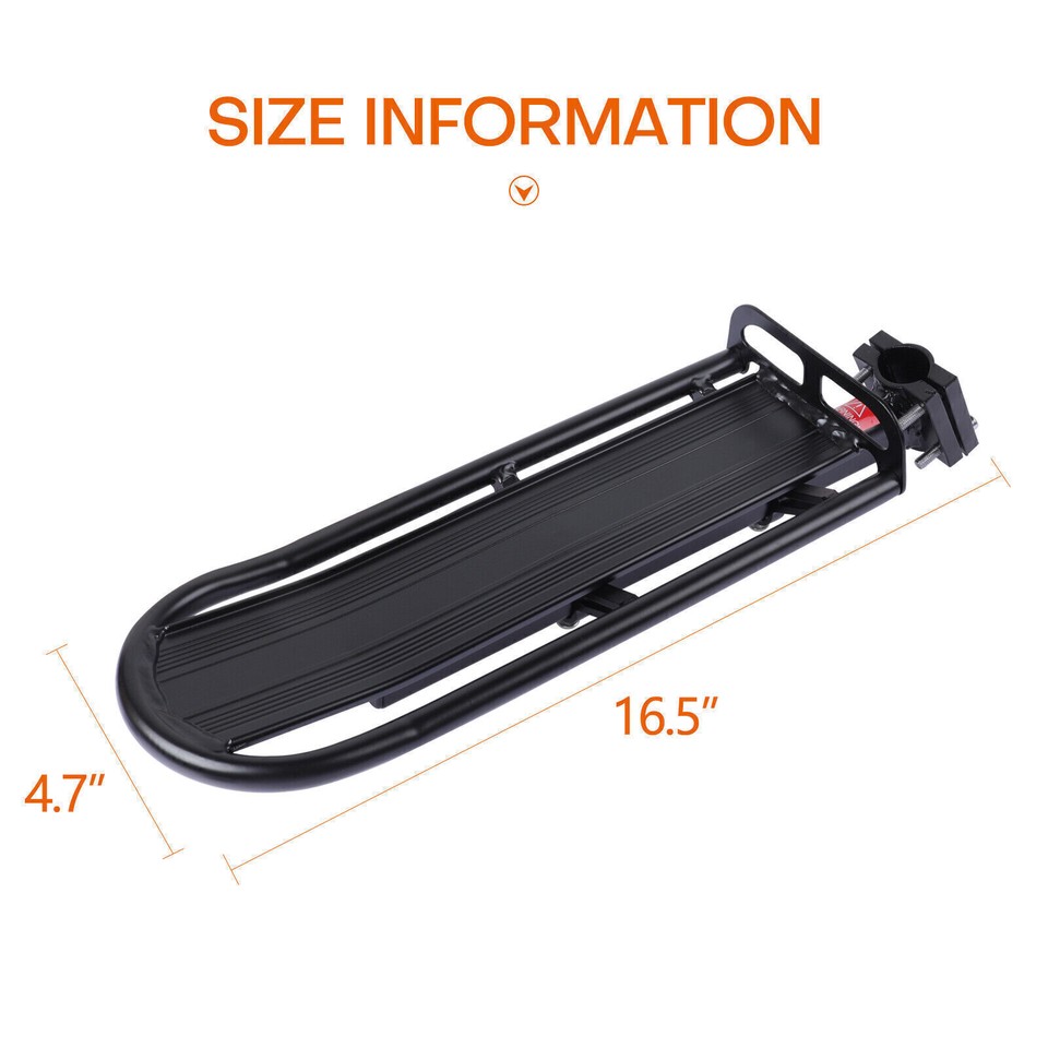 Retractable Bike Rear Luggage Cargo Rack Carrier Bicycle Seatpost ...