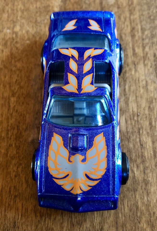 Vintage Hot Wheels Pontiac Hot Bird 1977 blue , orange w/ gray Pattern ...