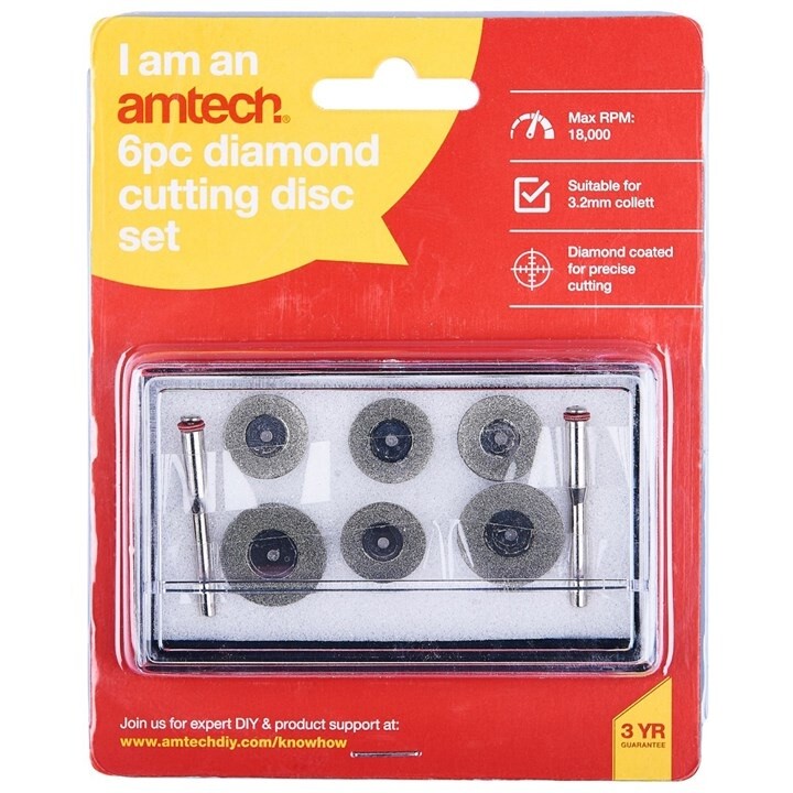 Amtech 6pc Diamond Cutting Disc Set Garage Workshop Tool DIY | Compra online en eBay