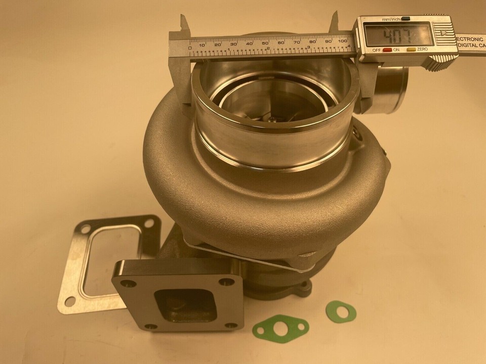 Fit GTX3582R GT35 A/R.70 Cold A/R.82 T4 4 Bolt Dual Ball Bearing Turbo ...