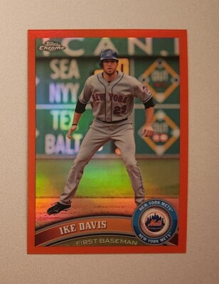 2011 TOPPS CHROME ORANGE REFRACTOR #106 IKE DAVIS | eBay