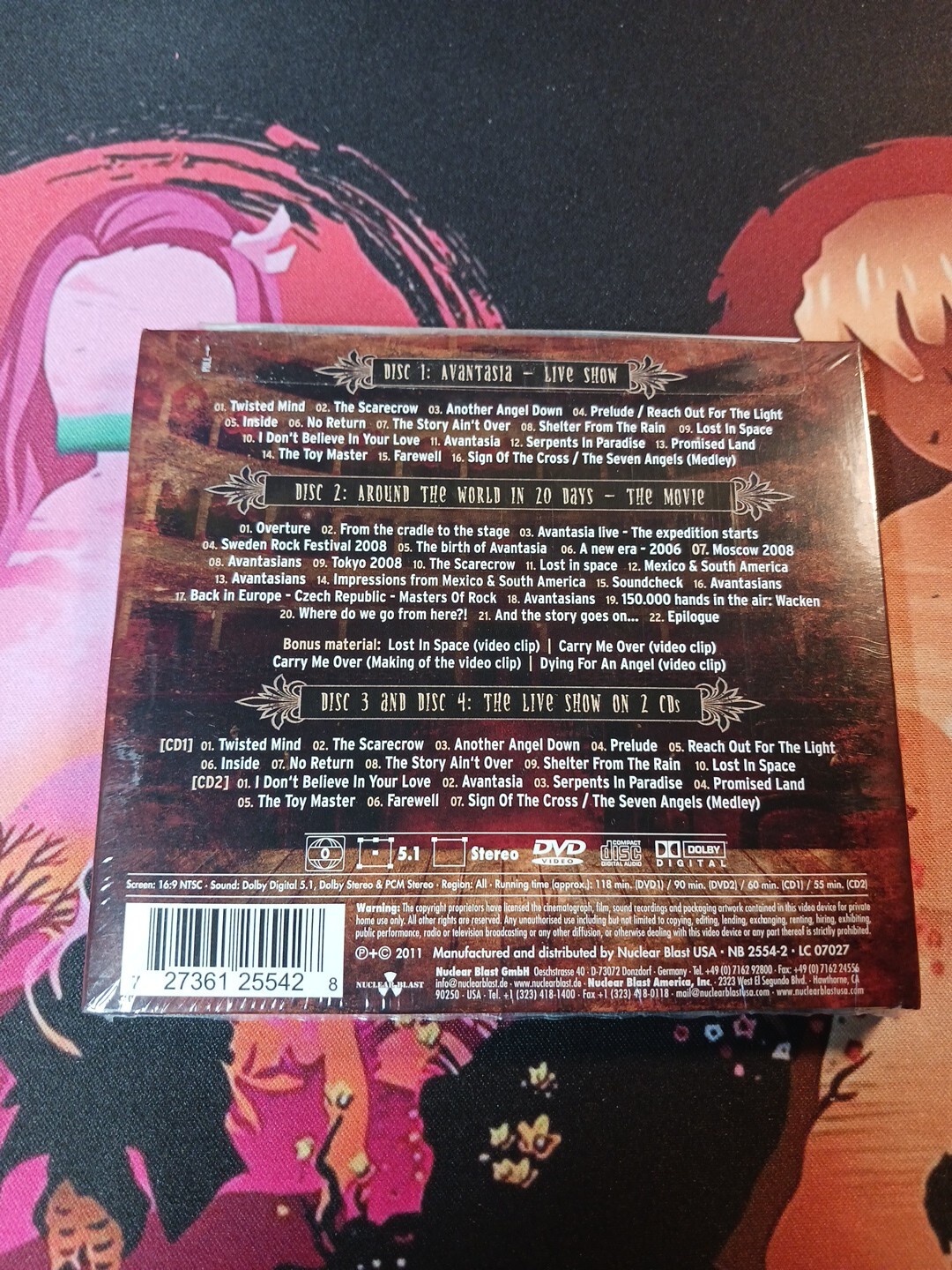 SEALED! The Flying Opera: Around The World In 20 Days by Avantasia CD ...