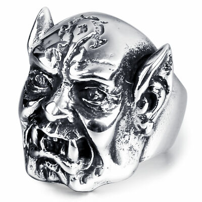 Men's World of Warcraft Horde Orc Troll Band Stainless Steel 316L Ring ...