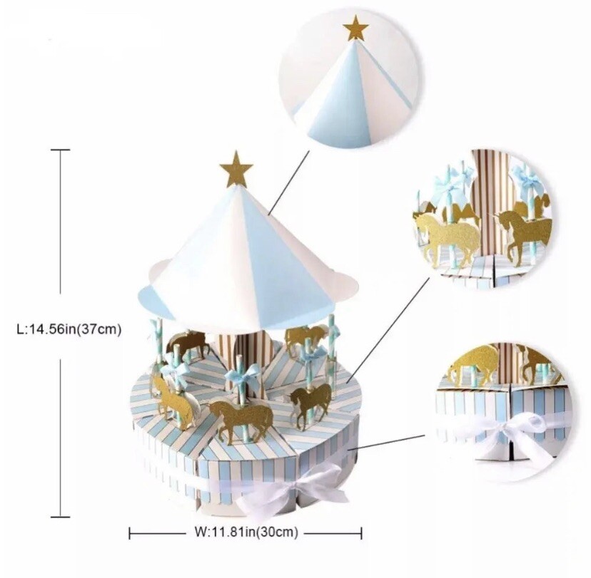 Romantic Carousel Candy Box Wedding Birthday Party Guest Gift Decor ...