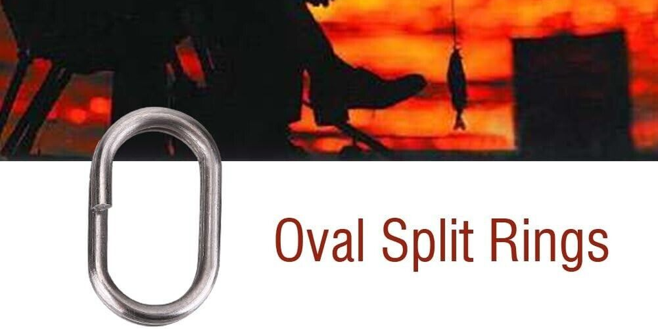 10 x 15mm Strong Stainless Steel Oval split Rings,Fishing,Lures,Hooks ...