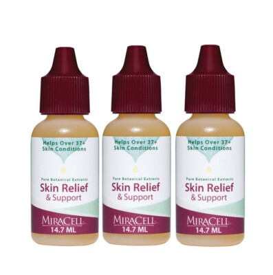 3 x Nature's Sunshine Miracell Skin Relief & Support 14.7ml Natures ...