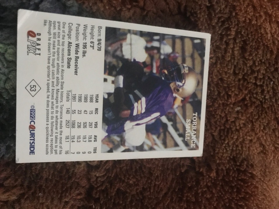 Torrance Small Alcorn State Draft Pix college football card | eBay
