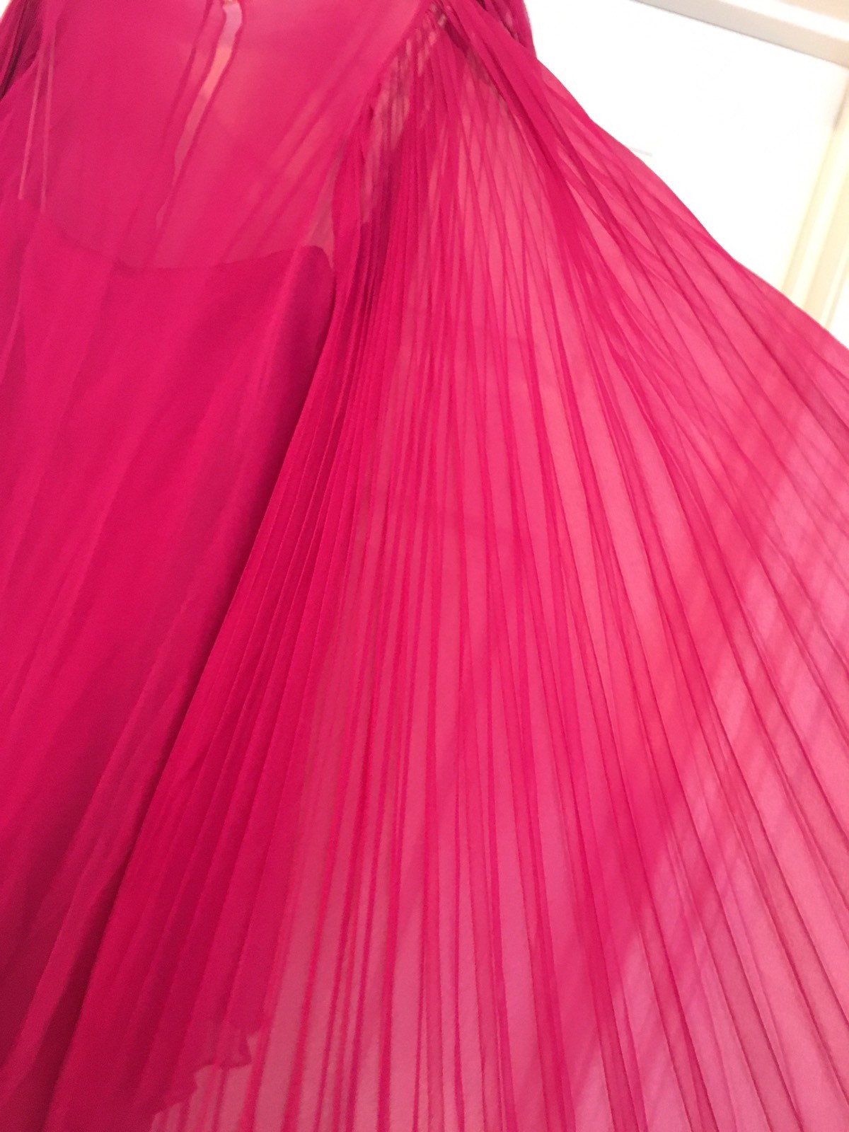 Randi Rahm Pink Rasberry Annabelle Chiffon Cocktail D… - Gem