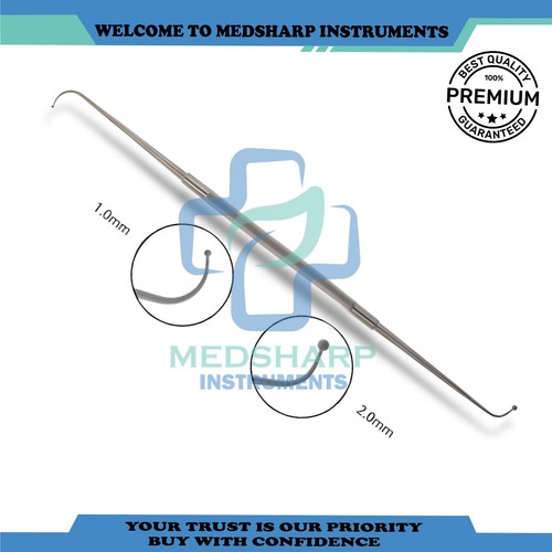 New OR Grade Maxillary Ostium Sinus Seeker Probe 1mm & 2mm Ball Ent ...