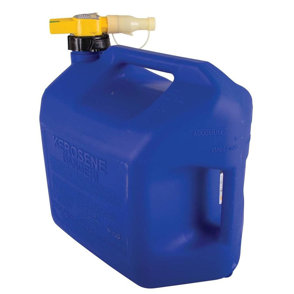 1456 5-Gallon Poly Kerosene Can (CARB & EPA Approved) , Blue ...