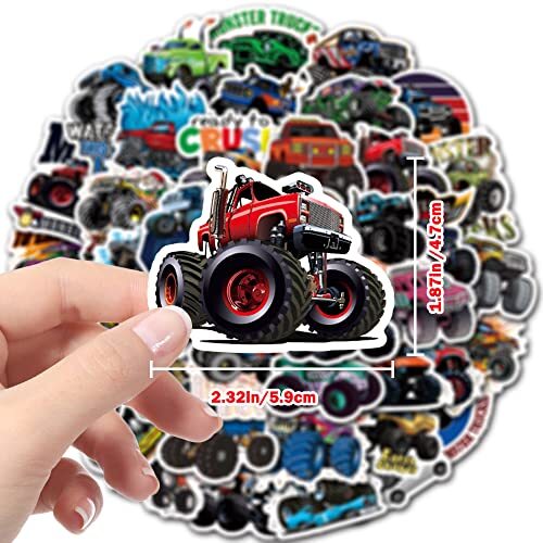 50PCS Truck Car Stickers for kids, Car Stickers Monster Truck Stickers ...