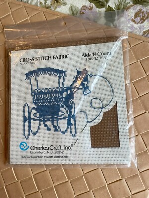 Charles Craft, Inc Cross Stitch Fabric 12" x 18" Brown New | eBay