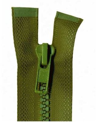 60cm Khaki Open End Chunky Zip | eBay