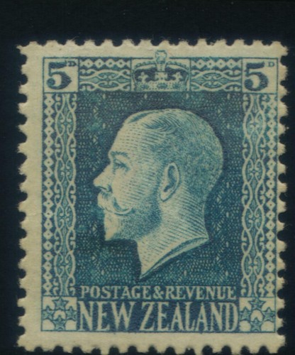 New Zealand 1915 KGV 5d Blue Mint Unhinged Perf 14x13½ SG424 | eBay