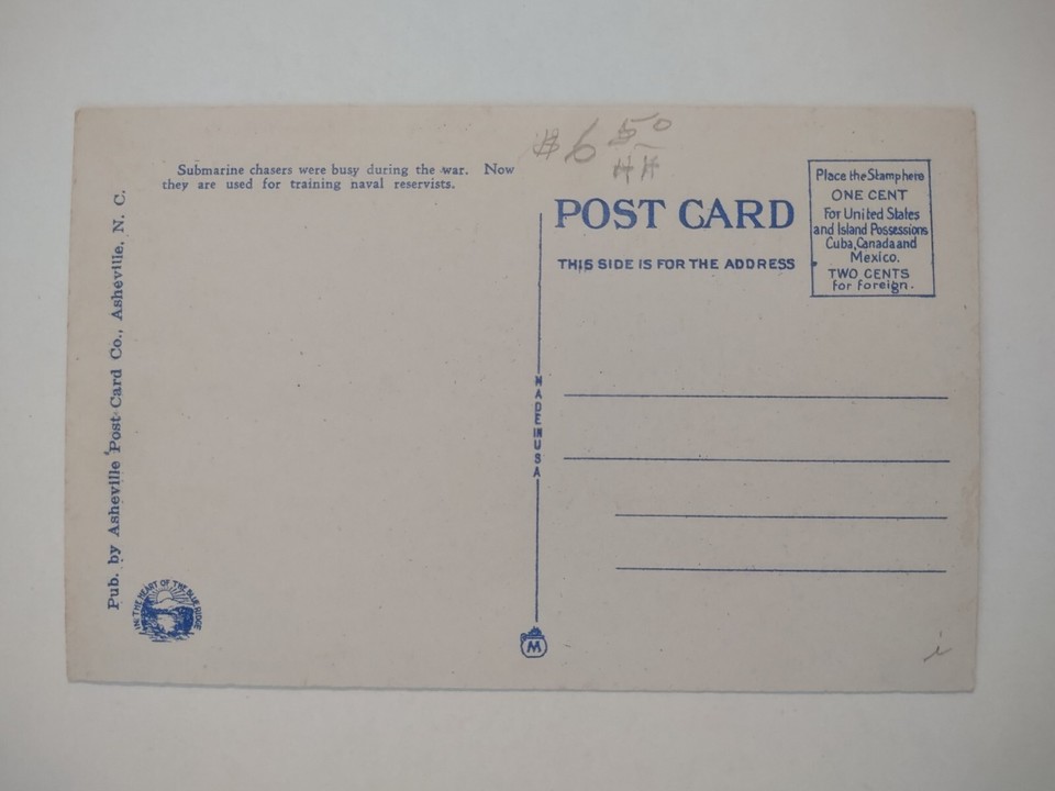 Vintage Postcard US Navy Submarine Chasers Navy Yard Portsmouth ...