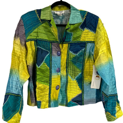 Anage silk jacket S multicolored NWT | eBay