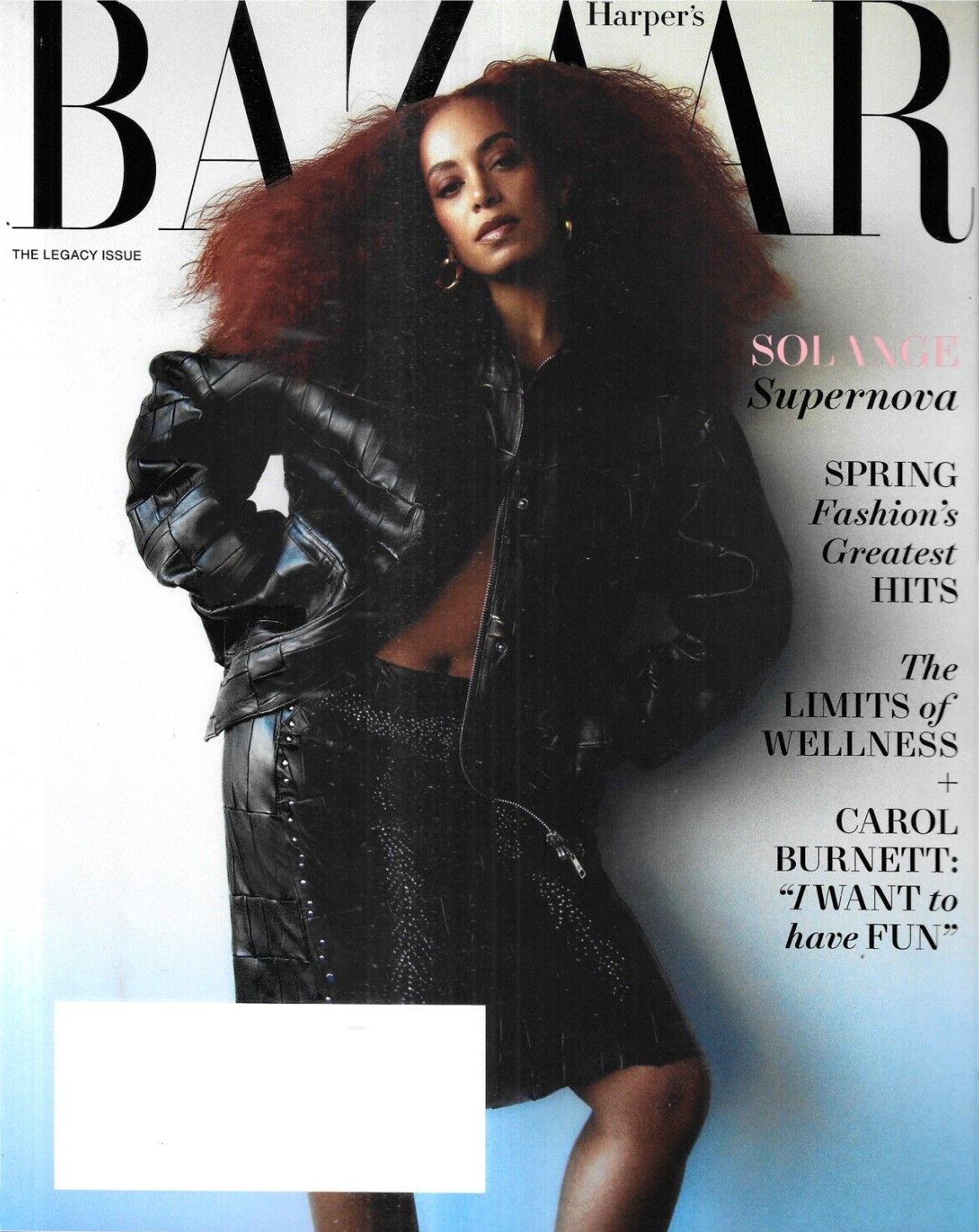 Harper's Bazaar Magazine Solange Knowles Spring Fashion Carol Burnett ...