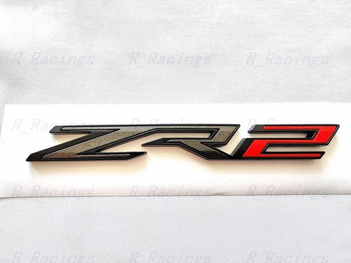 4PC Matte Black Red Door Tailgate Colorado ZR2 Emblem 2021-22 Chevrolet ...