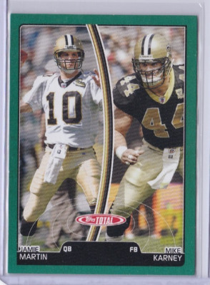 2007 TOPPS TOTAL #318 JAMIE MARTIN MIKE KARNEY NEW ORLEANS SAINTS ...