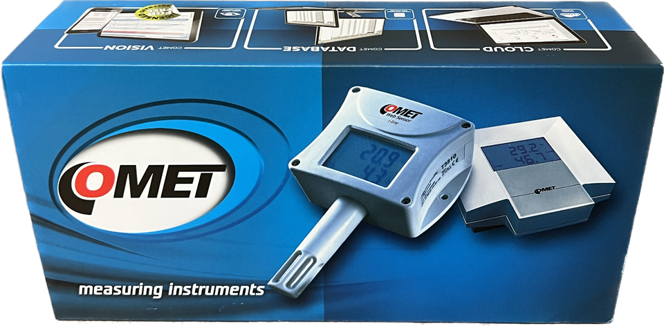 COMET T0110 Temperature Pressure Humidity Sensor LAN Ethernet & Web ...