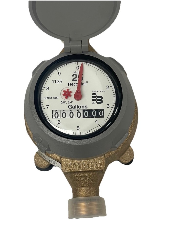 Badger Model 25 Water Meter 5/8" x 3/4" US Gallon NSF61 Lead free | eBay