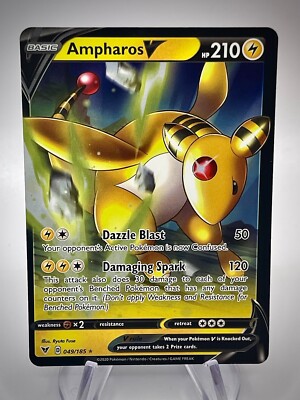 Pokémon TCG Ampharos V Vivid Voltage 049/185 Holo Ultra Rare | eBay