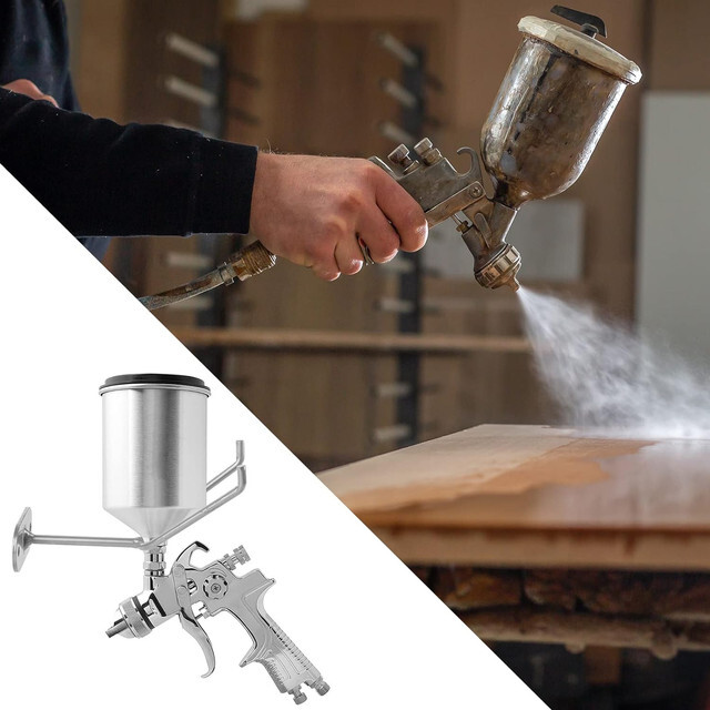 2 Paint Spray Gun Holder Stand for Gravity Feed Cup HVLP Wall Mounted ...