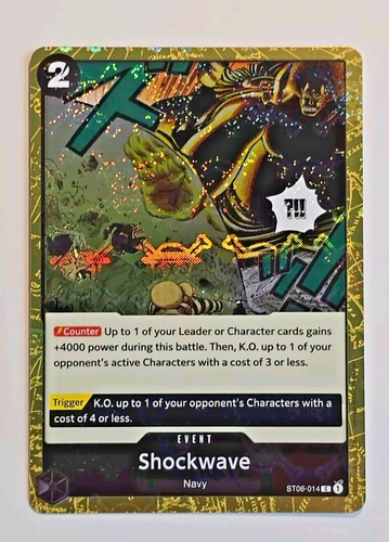 One Piece Shockwave ST06-014 Premium Booster PRB-01 Foil | eBay