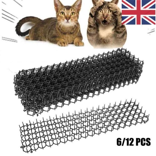 6/12 Cat Scat Mat Spike Anti-Cat Prickle Strip Deterrent Garden ...