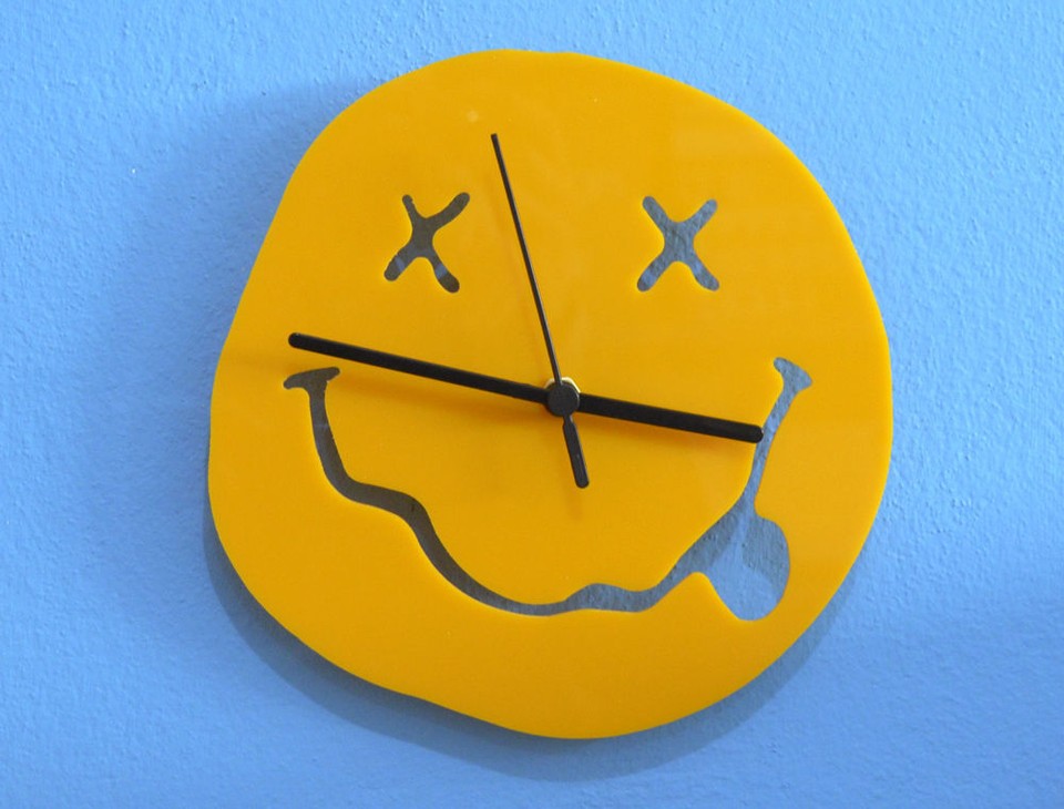 Smiley Face Wall Clock - Wall Clock | eBay UK