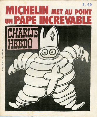 "CHARLIE HEBDO N°412 du 5/10/1978" MICHELIN MET AU POINT UN PAPE ...