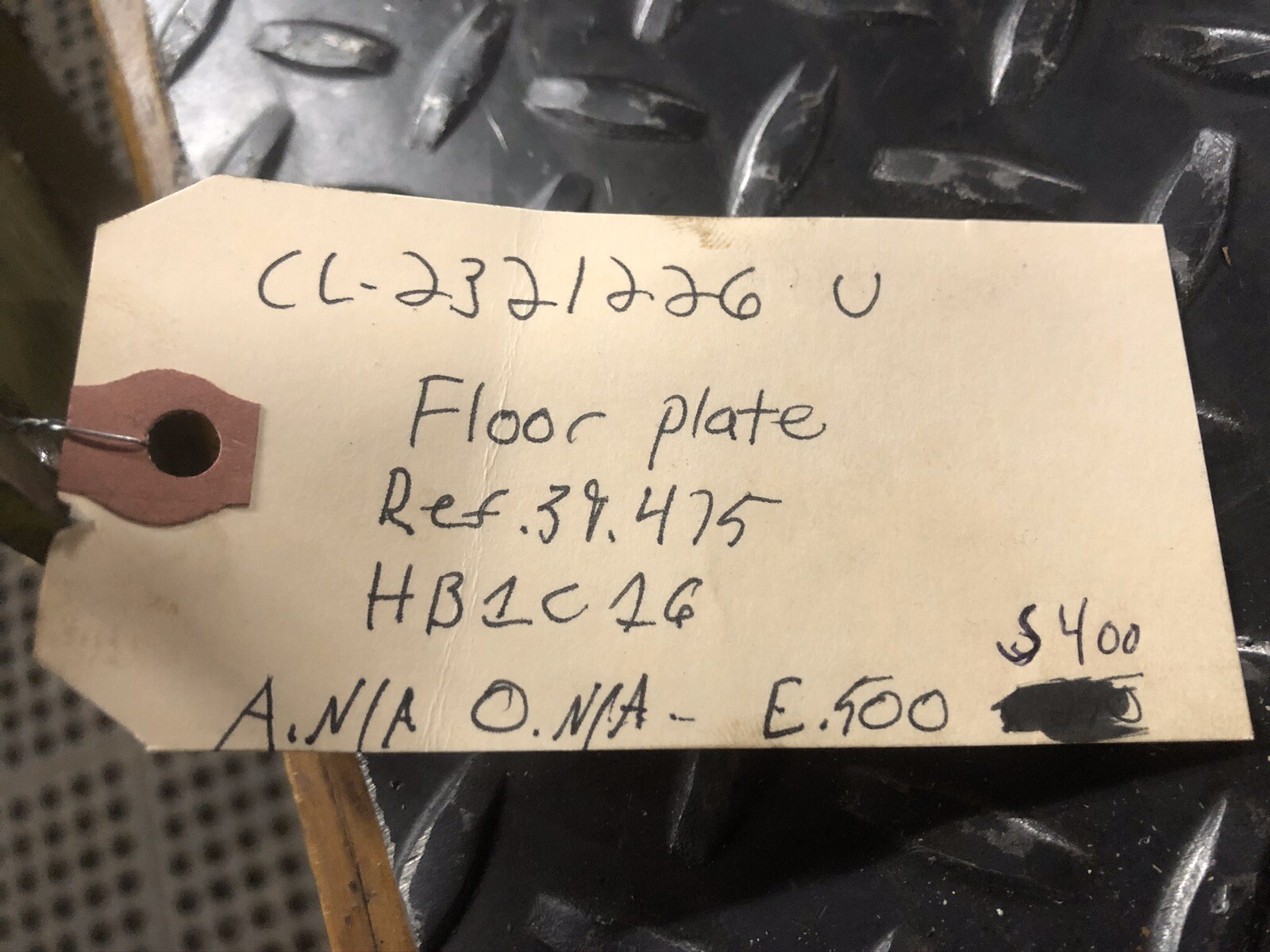 CL-2321226 Floor Plate Clark TW25B TW125 Forklift Parts Good Used Ref ...