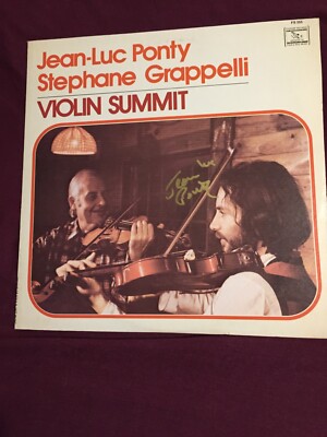Jean-Luc Ponty & Stephane Grappelli “Violin Summit” Signed Extremely ...