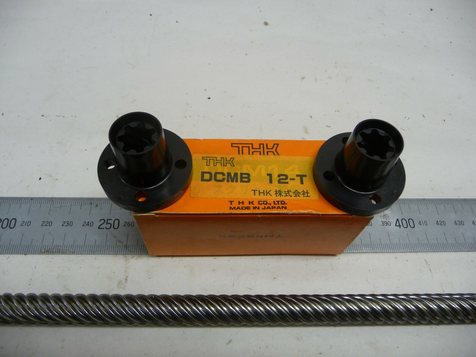 12mm lead screw, THK CT 12T , 500mm long, machined ends, with two DCMB ...