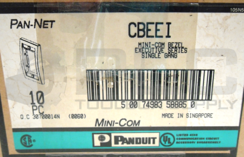 BOX OF 10 NEW PANDUIT CBEEI MINI-COM BEZEL EXECUTIVE SERIES SINGLE GANG ...