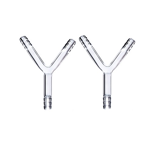 Glass Y Connector Tube 10mm Hose Connection Adapter,Y-TYPE,Lab ...