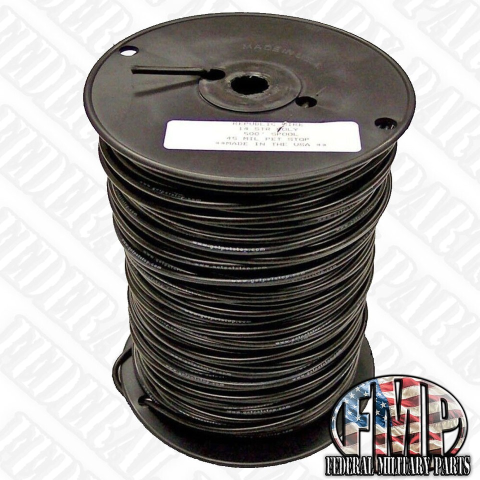 25' Prestolite Military Wire 14 Awg - 14 Gauge Wiring Harness fits ...