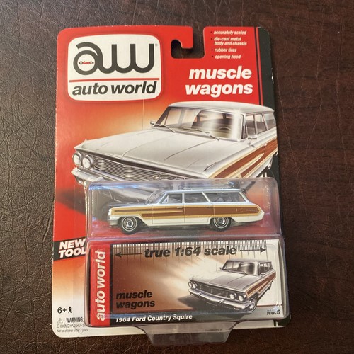 AUTO WORLD AW Premium Series Muscle Wagons 1964 Ford Country Squire ...