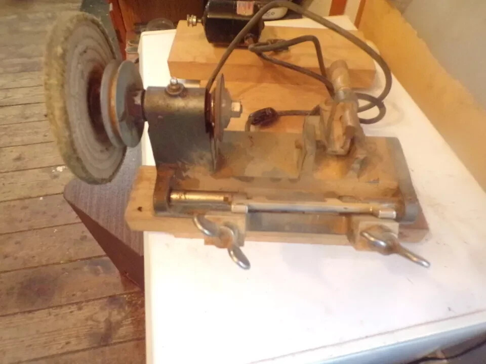 Vintage RARE Foley Belsaw Industrial Machine And Polishing Wheel ...