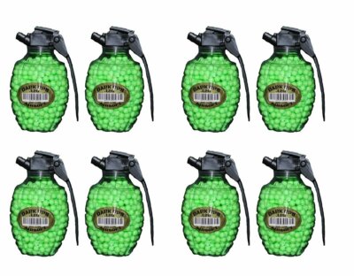 6400 BBS - 8x800 AIRSOFT BBs GRENADE BOTTLES - 6mm .12g Pistol Gun ...