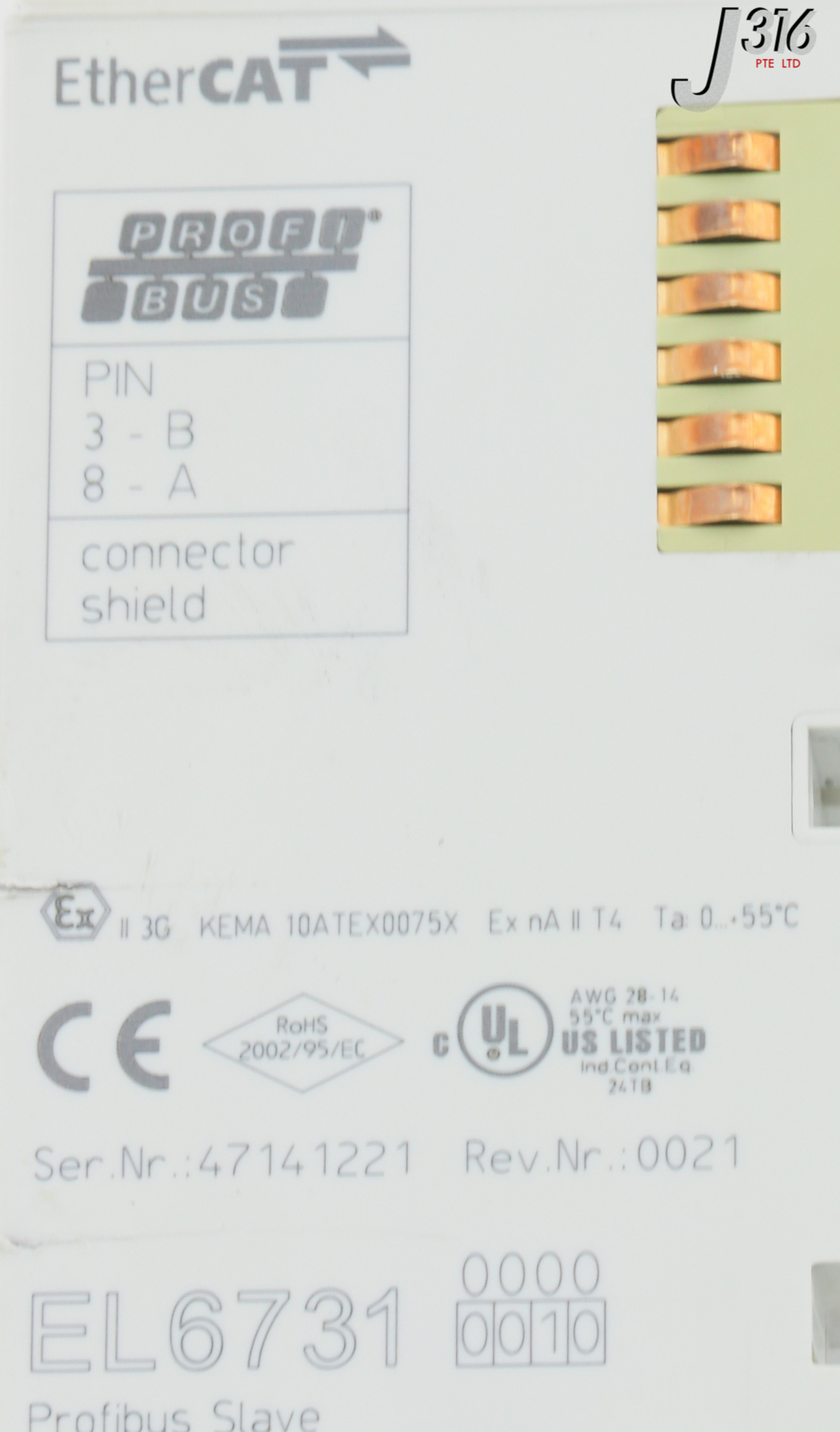 28930 BECKHOFF Ethercat Termi, 1-CHANNEL Comm I/F, Profibus EL6731 | eBay.de