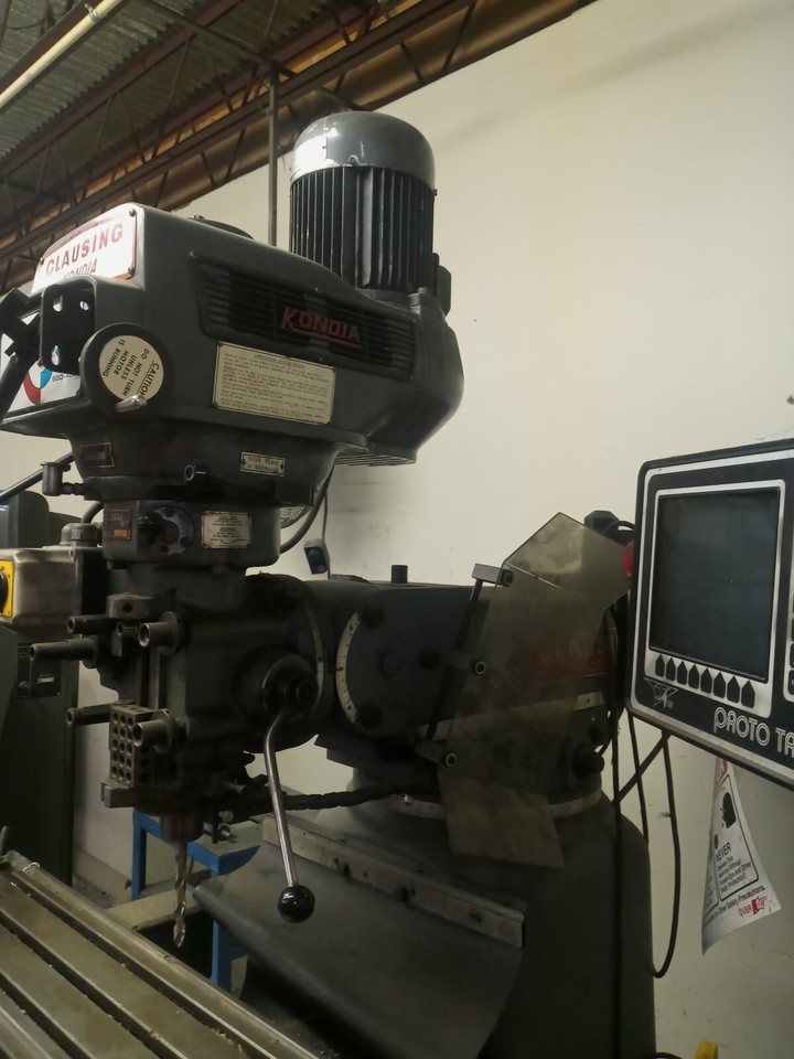 Clausing Kondia FV-1 Vertical Milling Machine with DRO Used Works MAKE ...