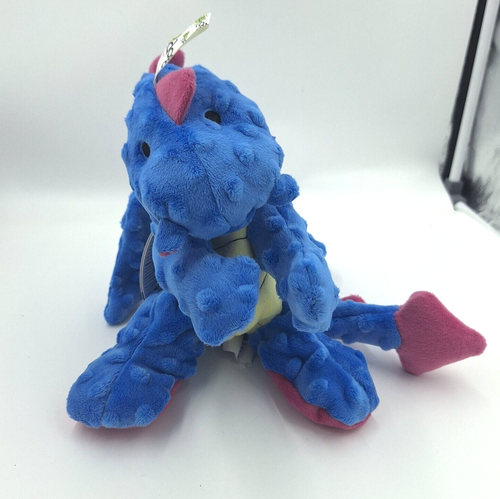 GoDog Periwinkle Blue Yellow Chew Guard Dragon Dog Toy New | eBay