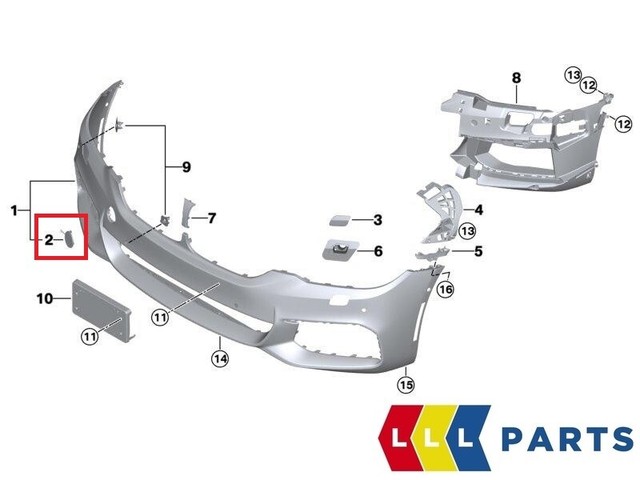 Genuine BMW 5 Series M5 F90 Front Bumper Tow Hook Cover Cap 51118073722 ...