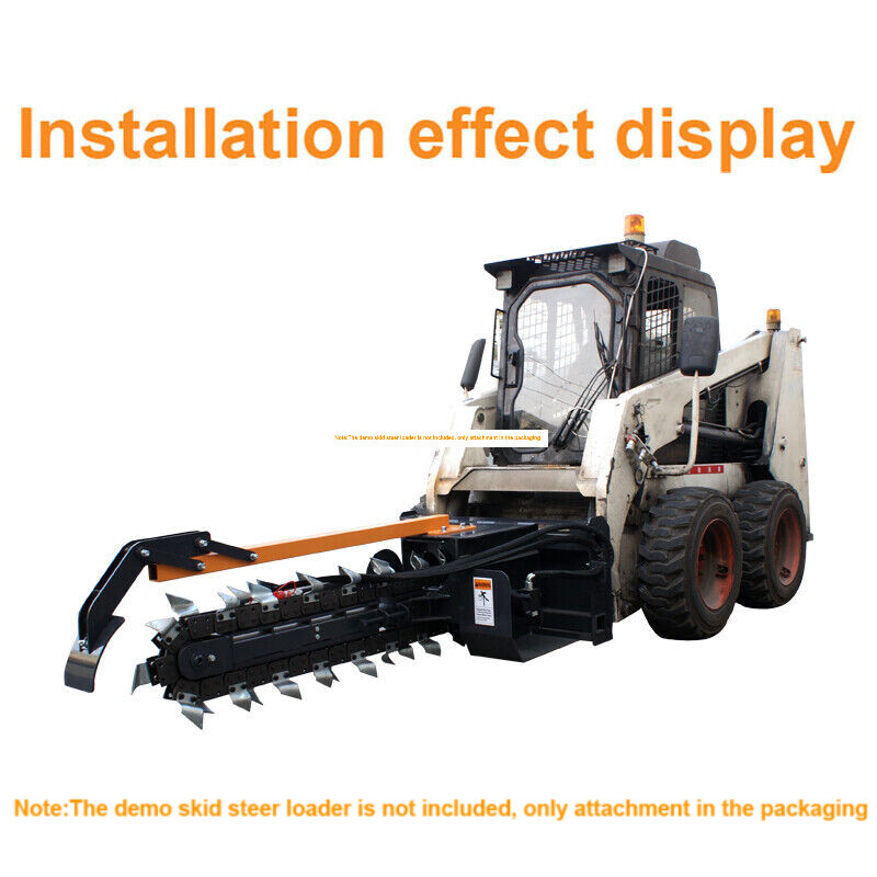 48in Trencher Attachment Digger Machine Tool Chain Digging For Bobcat ...